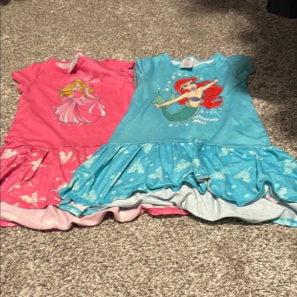 Disney | Pajamas | Disney Princess Nightgown Set Pink And Teal | Poshmark